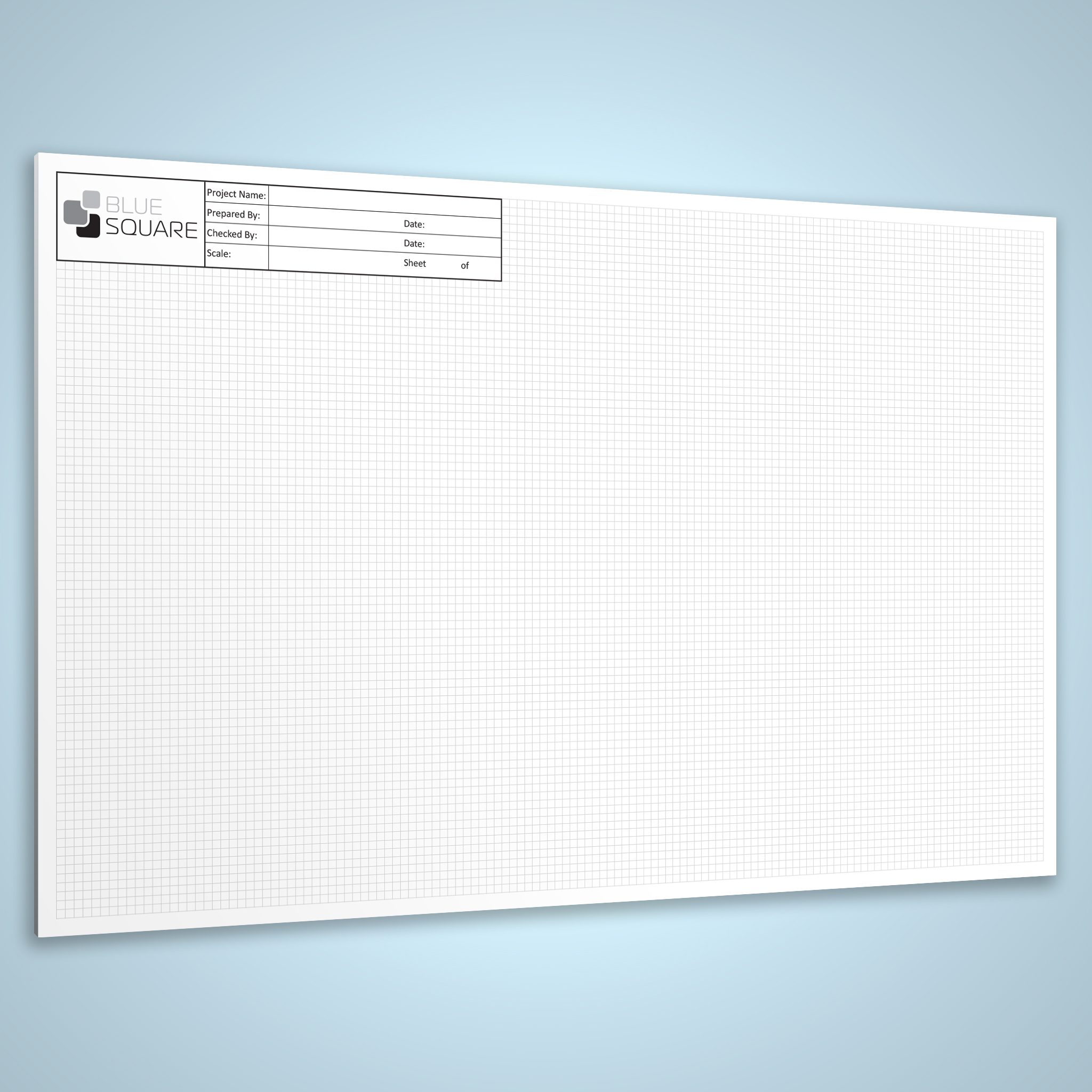 Engineering Pad 17 x 11 - 8 Square Inch - Rainbow Printing